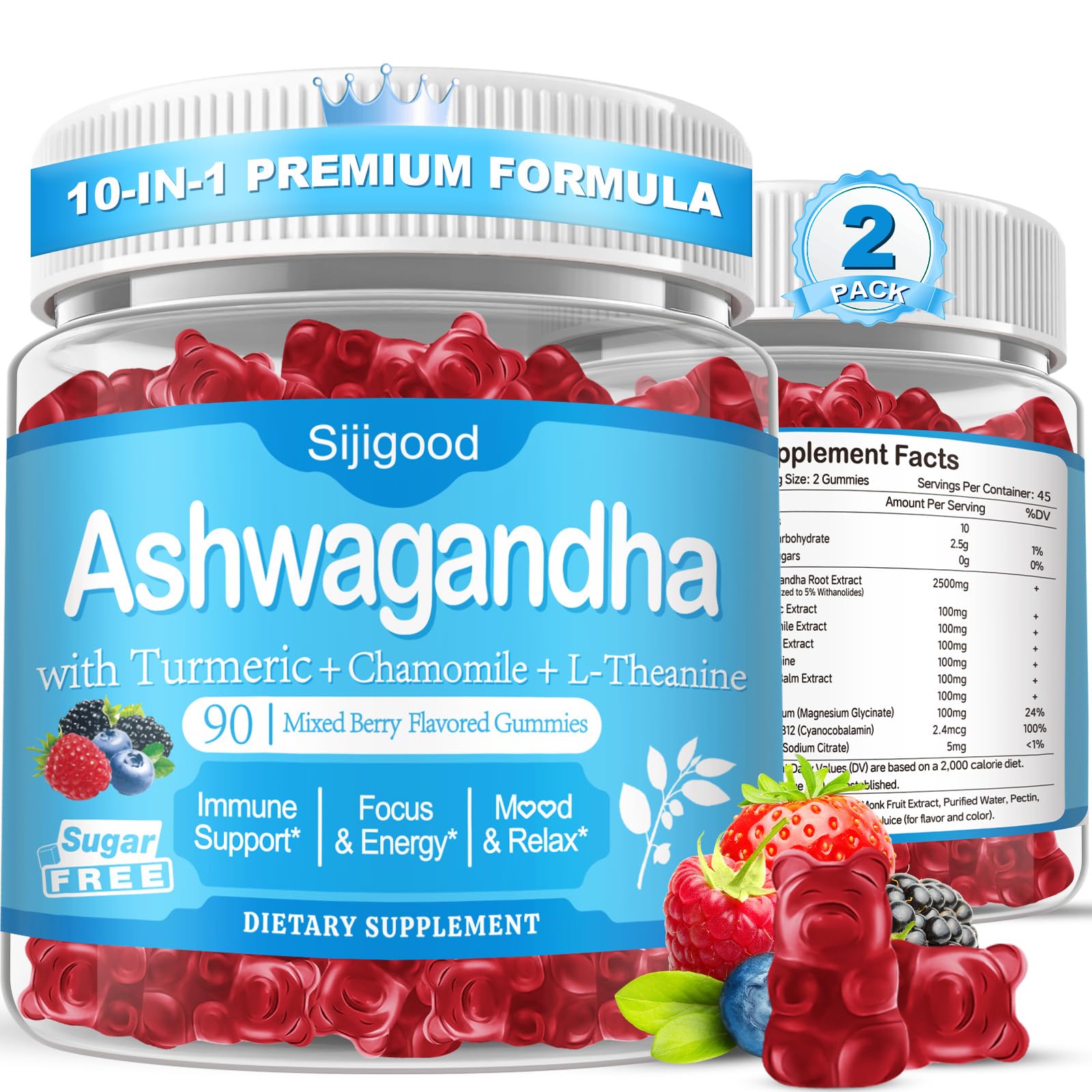 Sijigood Ashwagandha gummies for stress relief