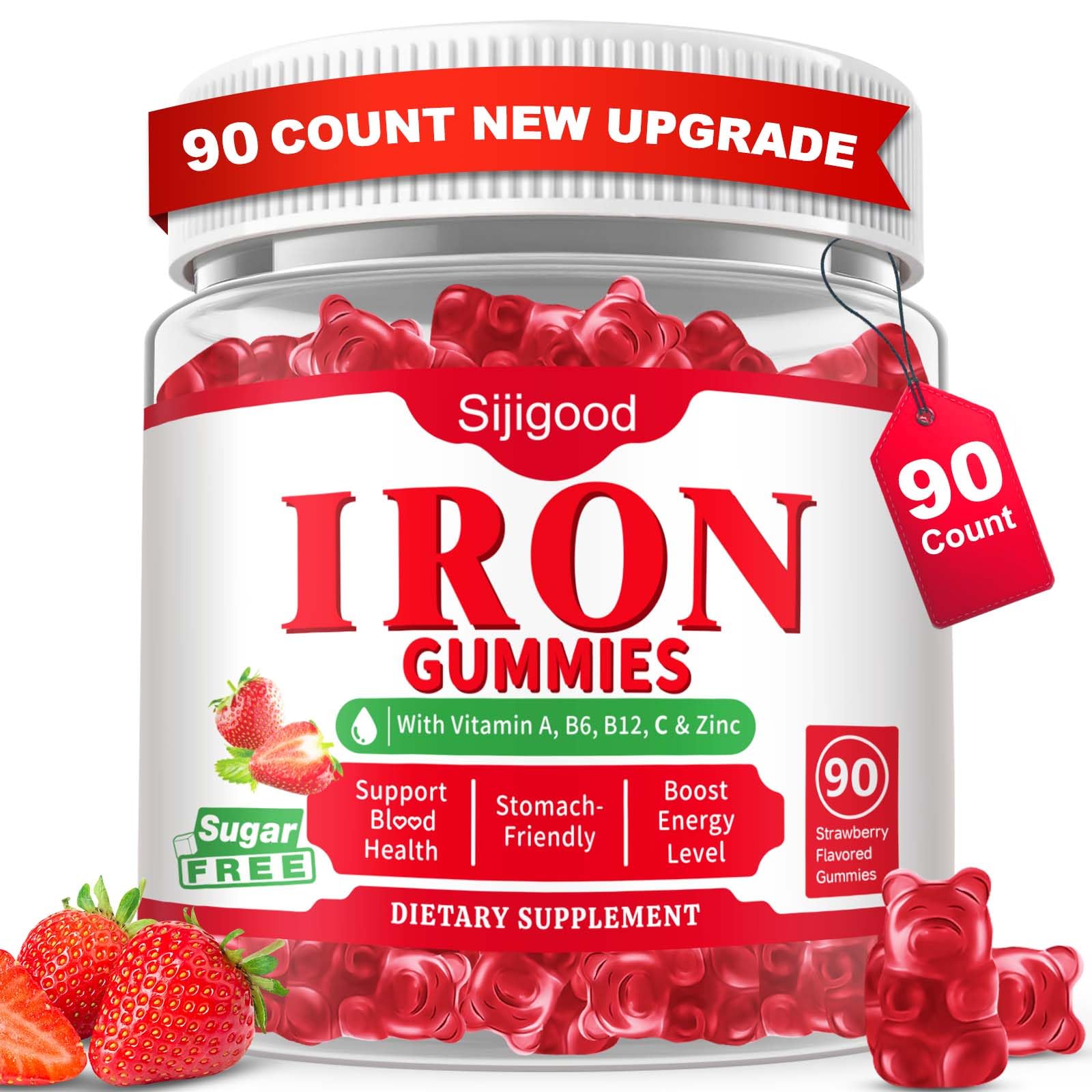 Sijigood iron gummies for energy
