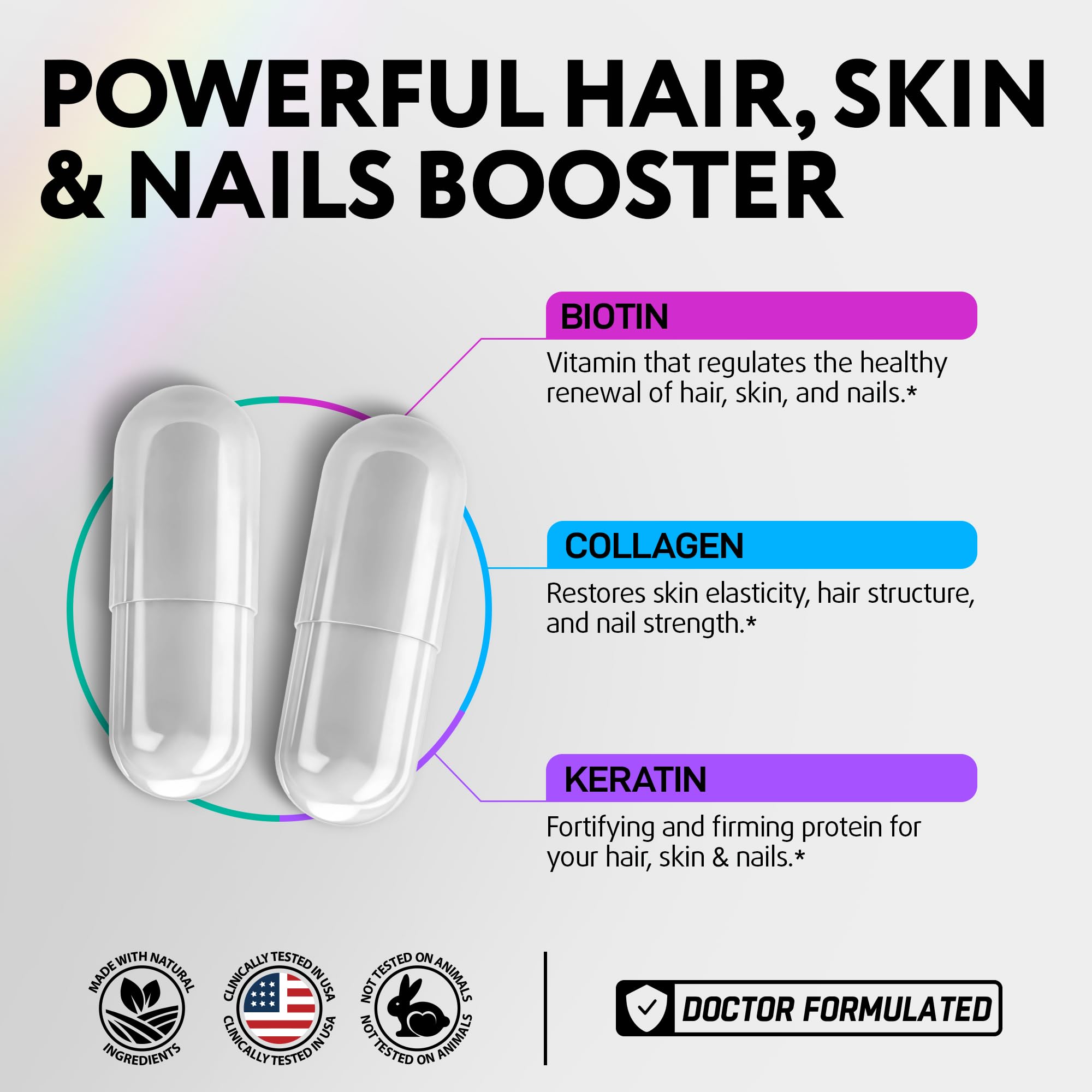 silica and keratin for beauty