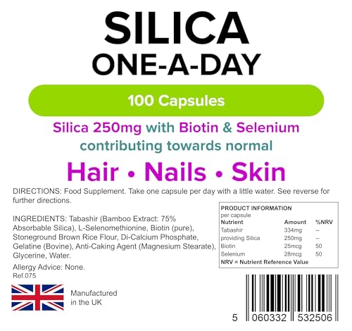 silica for added shine and strength
