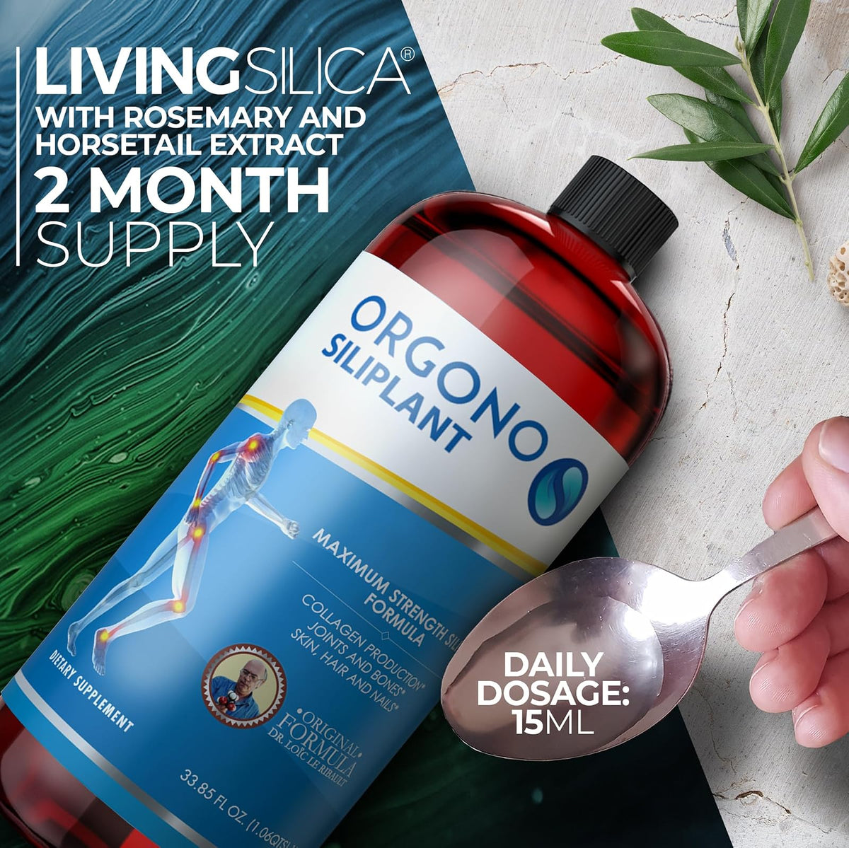 Silica-rich vegan collagen formula