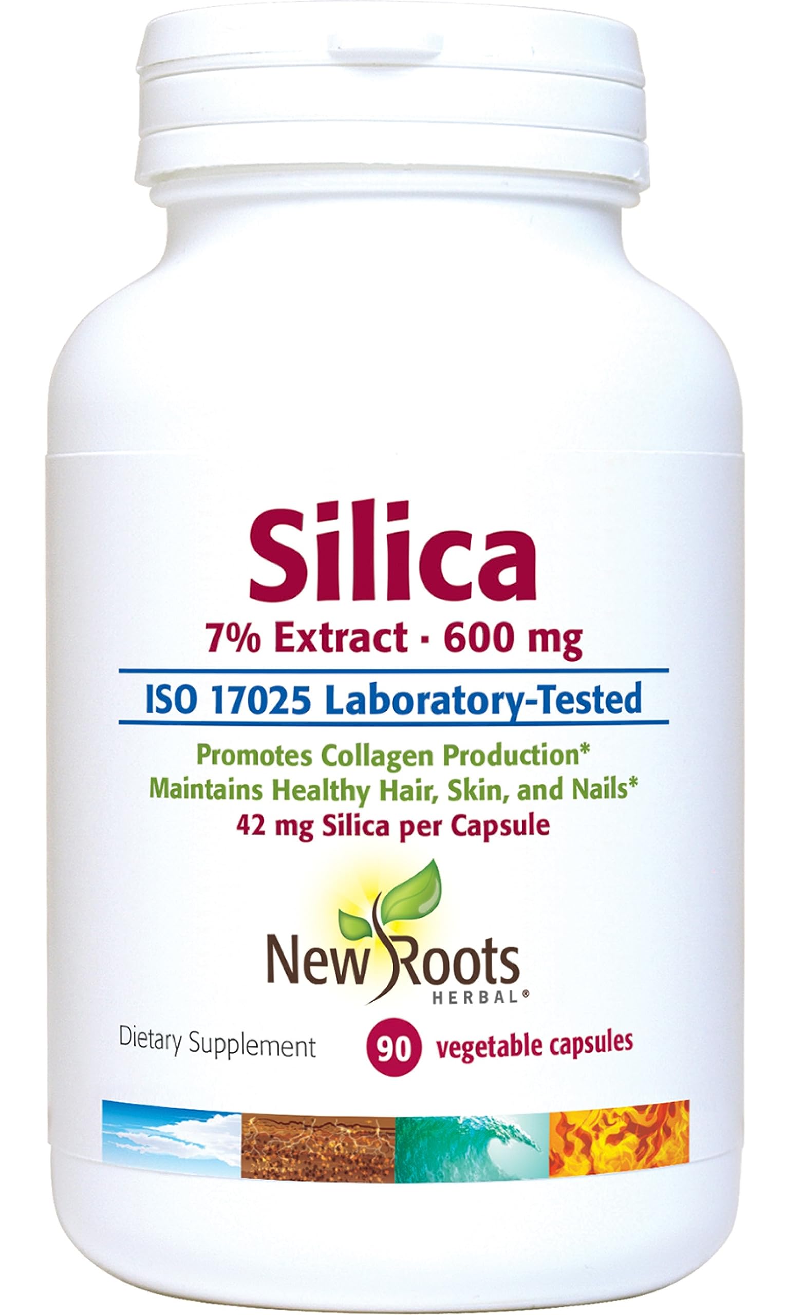 Silica supplement for healthy hair