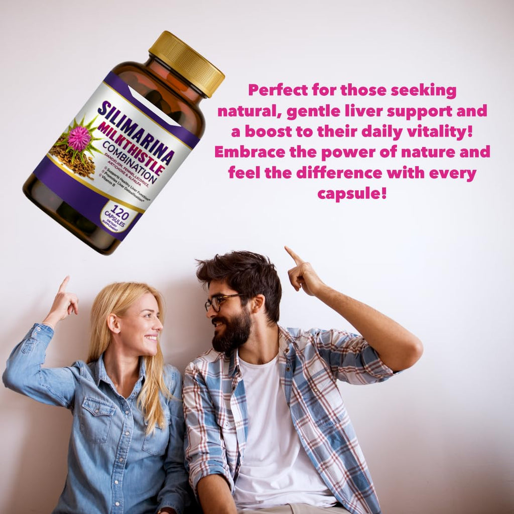 Silimarina Milk Thistle capsules for digestive wellness