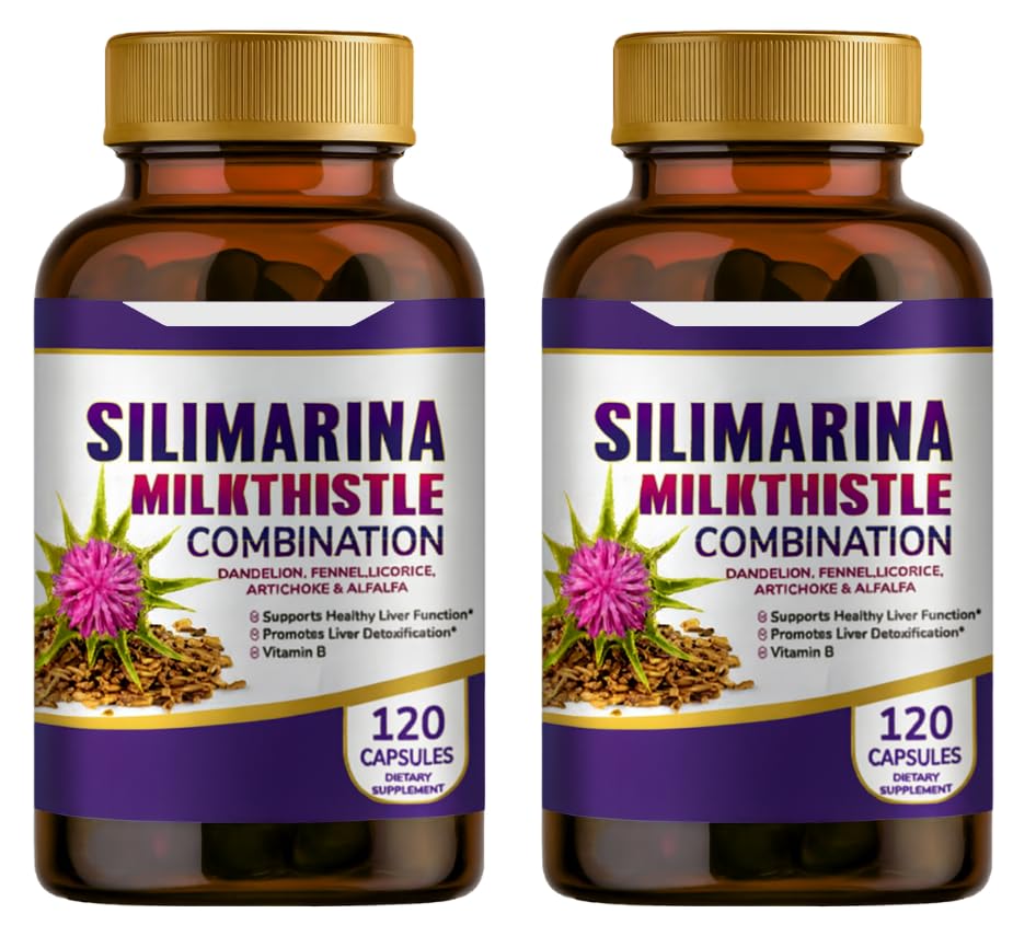 Silimarina Milk Thistle capsules for liver health