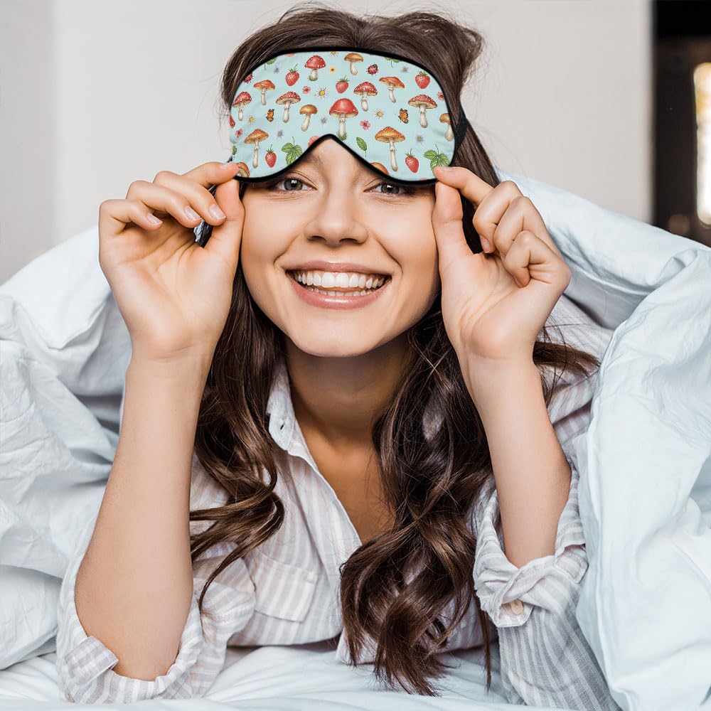Silk eye mask enhances sleep quality
