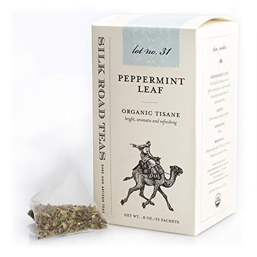 Silk Road Teas organic peppermint tea bags
