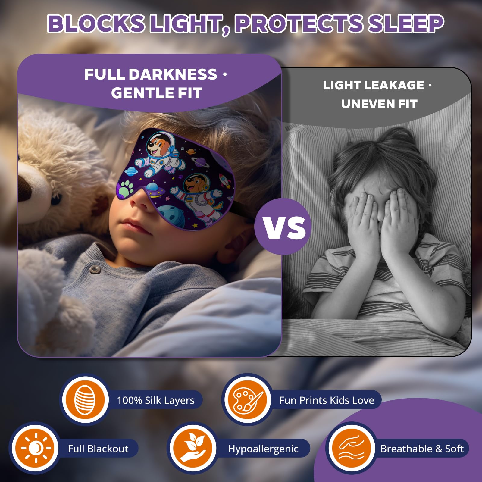 silk sleep mask for children