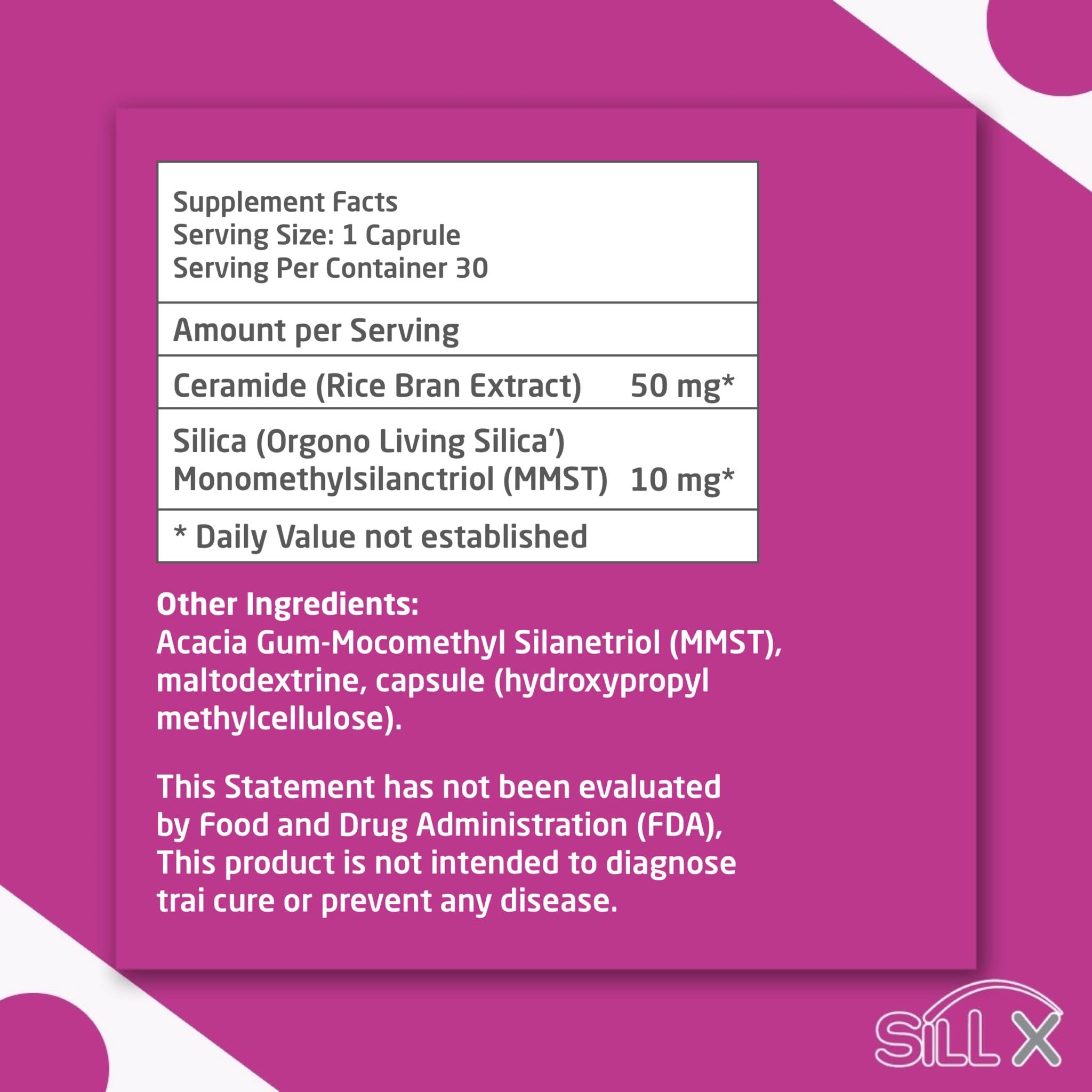 Sill X CERAMIDE for overall health improvement