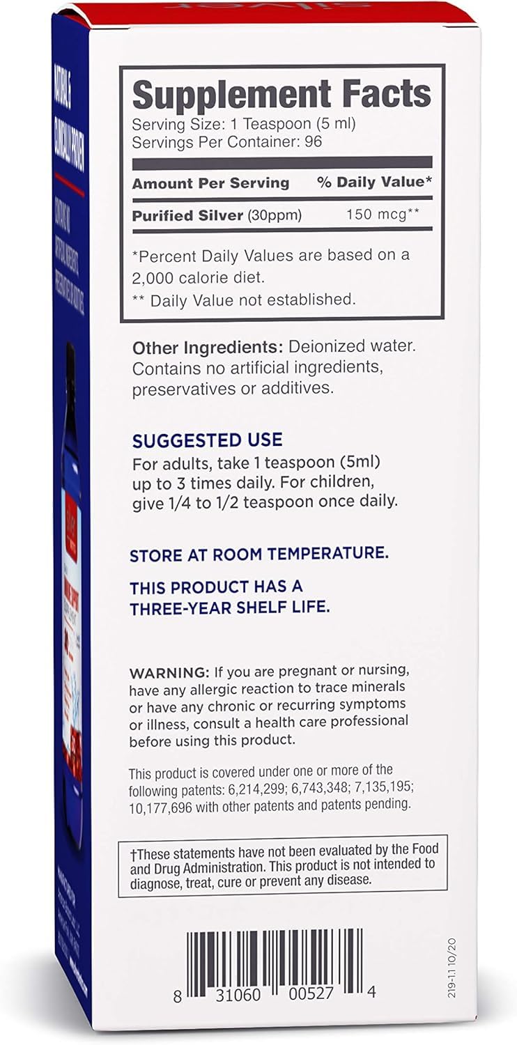 Silver Biotics liquid silver dosage