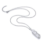 silver wire wrapped crystal jewelry