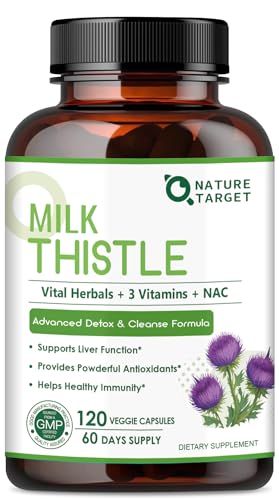 silymarin milk thistle capsules for detox