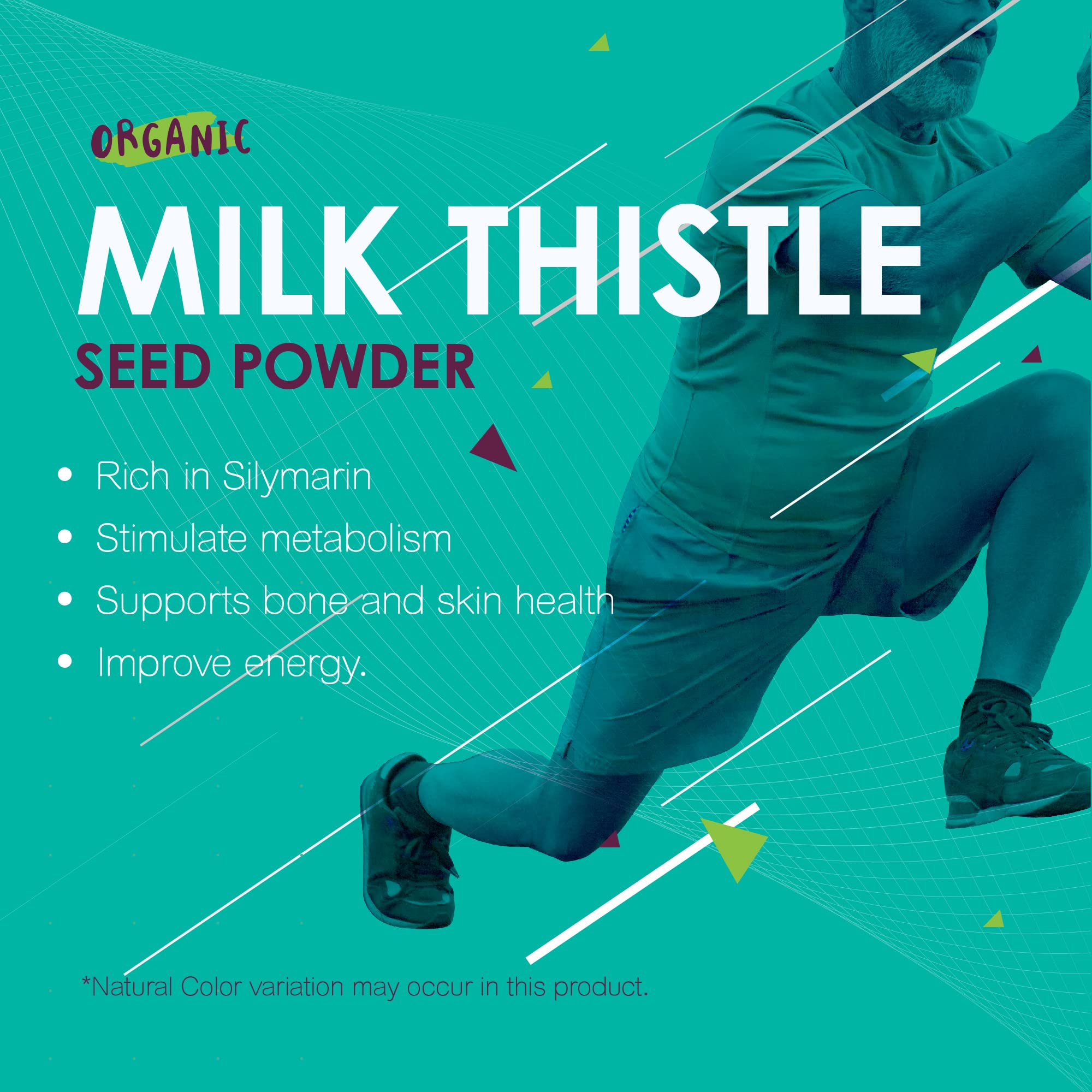 silymarin rich milk thistle powder