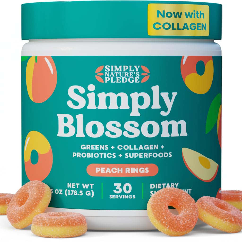 Simply Blossom greens powder with collagen