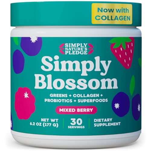 Simply Blossom greens powders for vitality