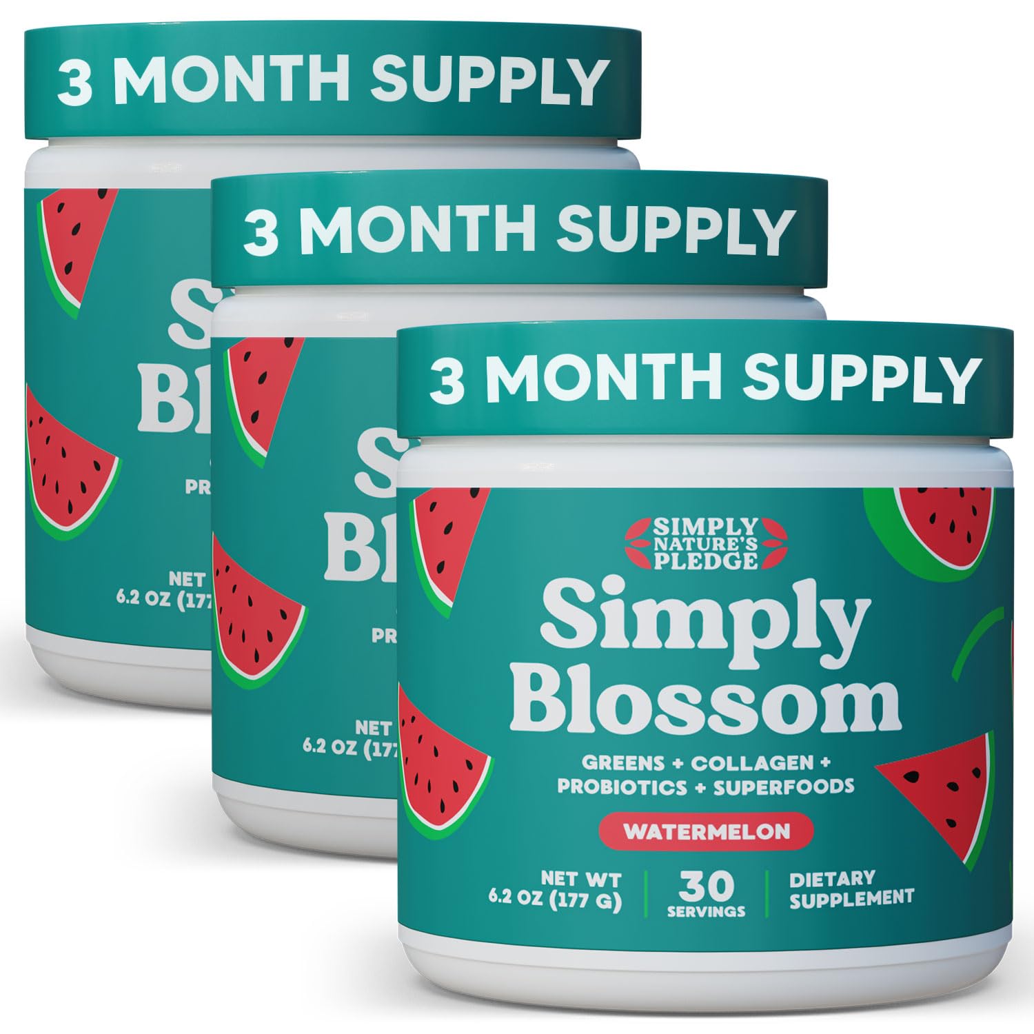 Simply Blossom greens powders for vitality