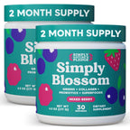 Simply Blossom greens powders with collagen