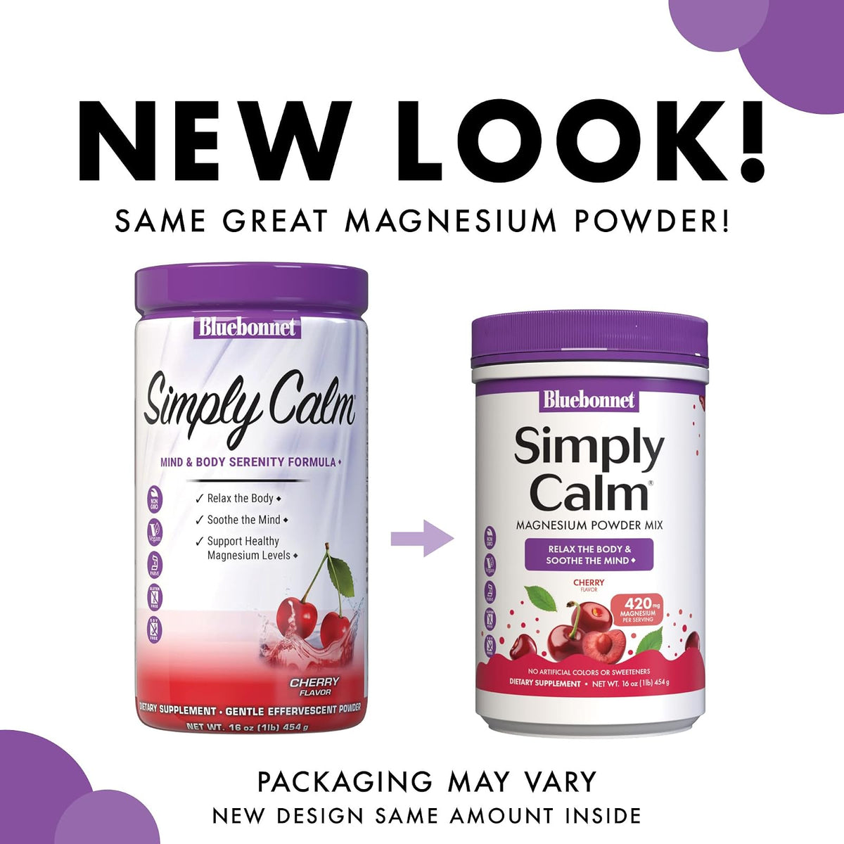 Simply Calm magnesium glycinate supplement