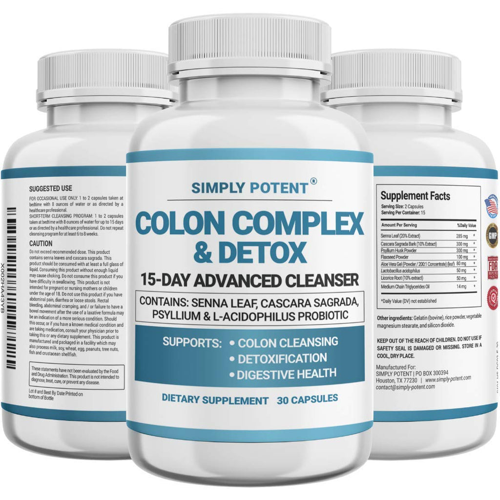 Simply Potent colon cleanse capsules