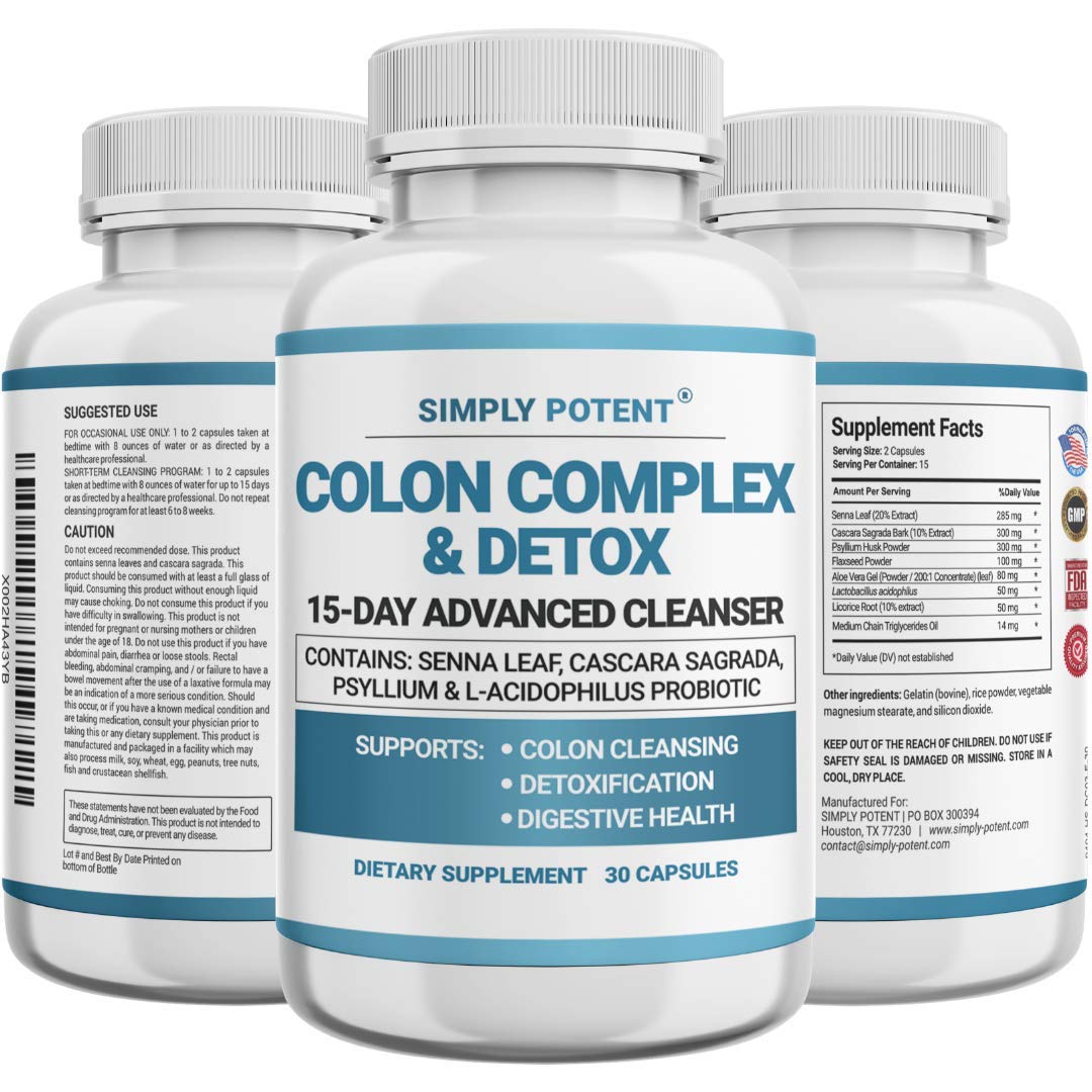 Simply Potent colon cleanse capsules