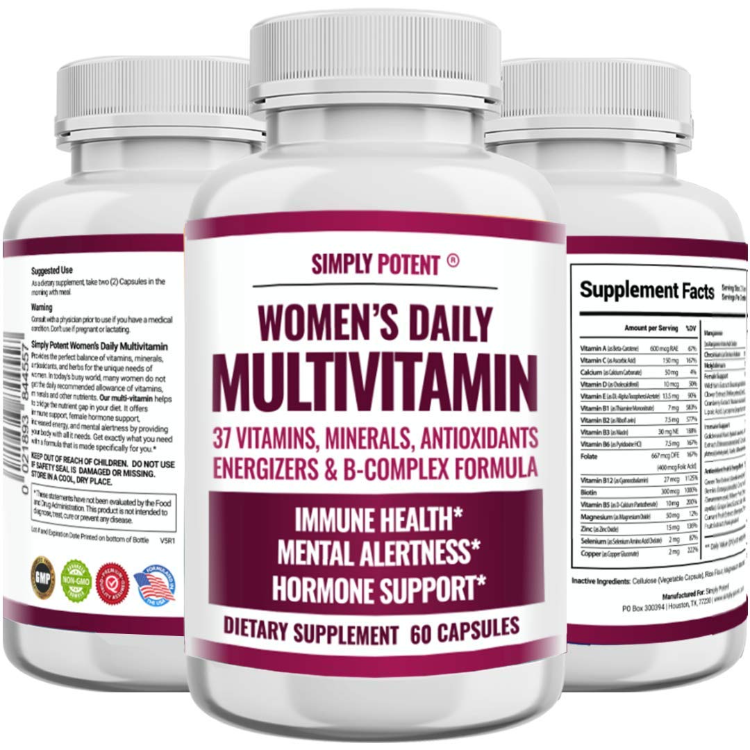 Simply Potent women's multivitamins capsules