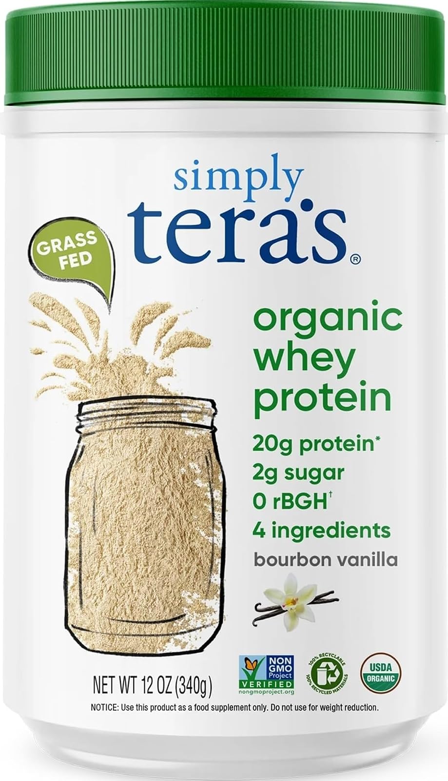 Simply Tera's organic whey protein