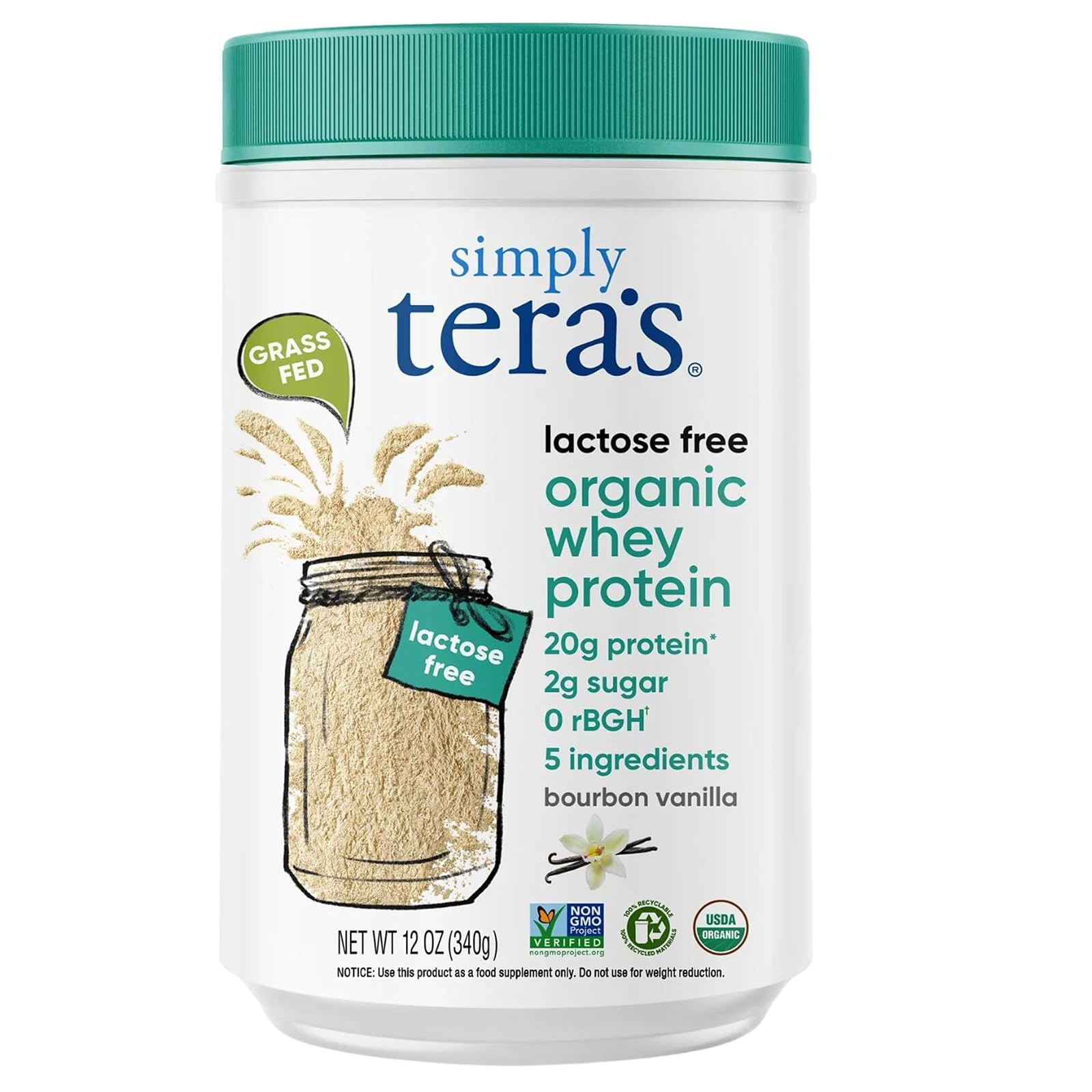 Simply tera's whey protein bourbon vanilla