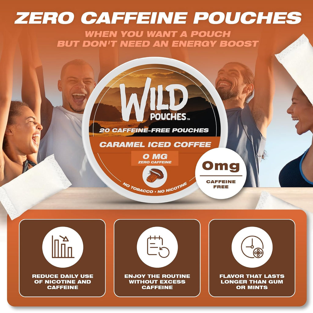 Single Caramel Coffee pouches for athletes