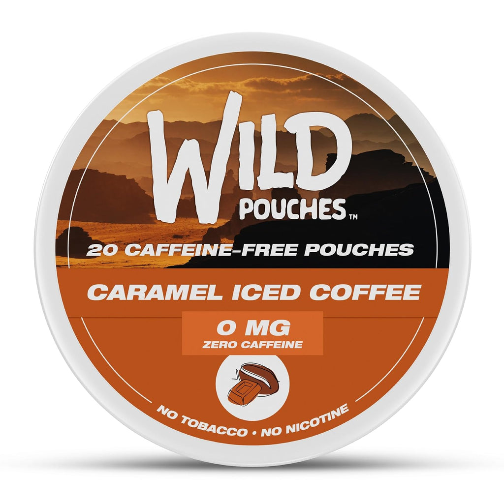 Single Caramel Coffee pouches for energy