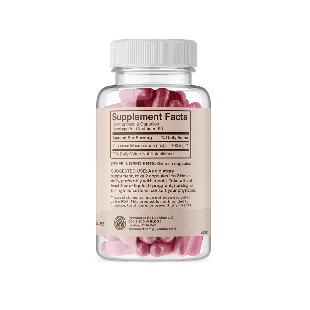single ingredient cranberry extract