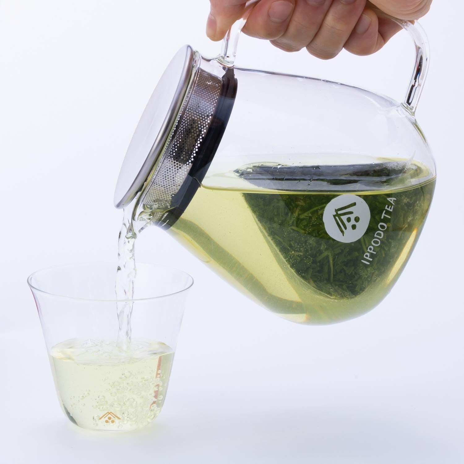 single pot green tea brewing