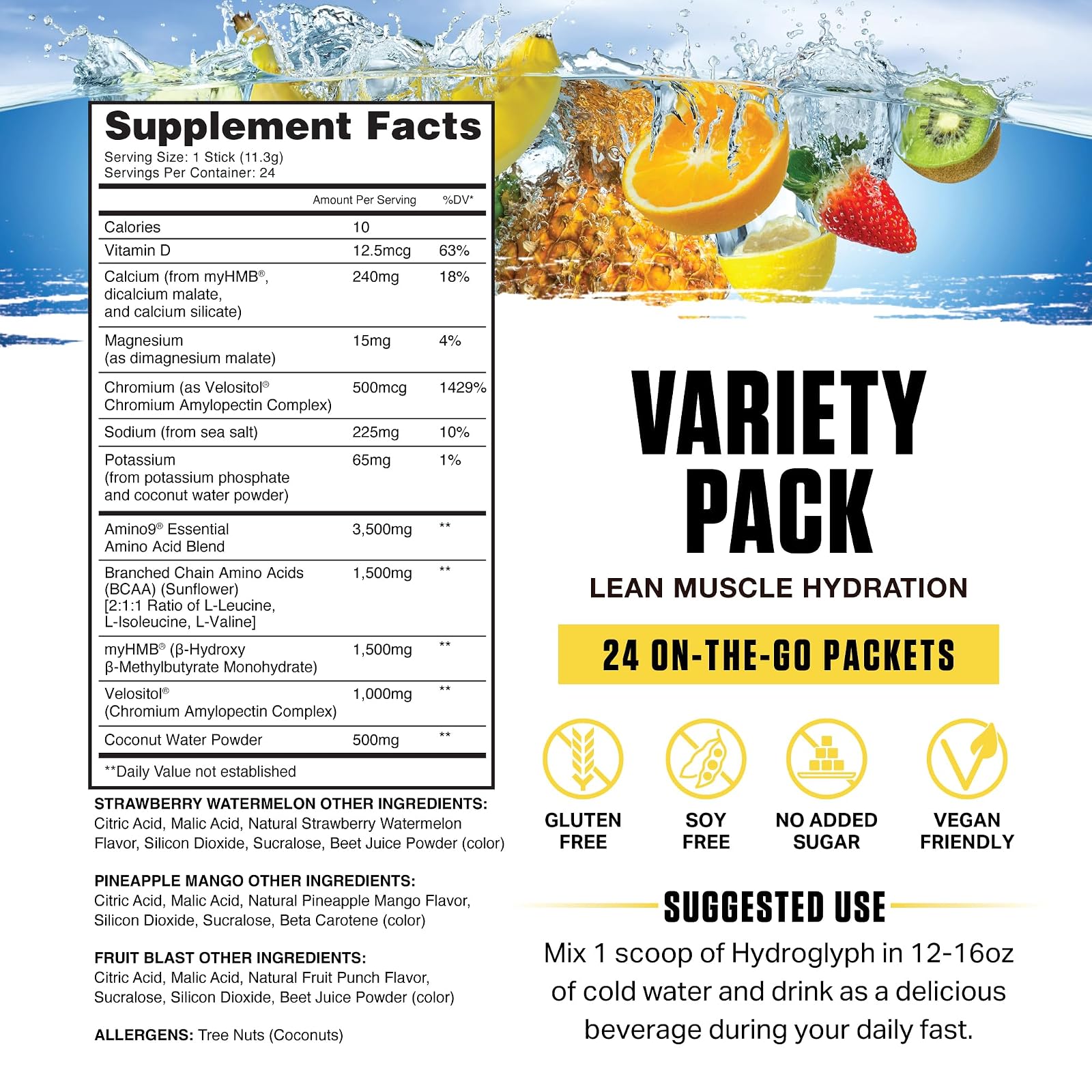 single serve electrolyte packets for travel