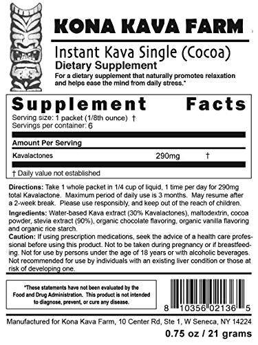 single serve kava kava packets