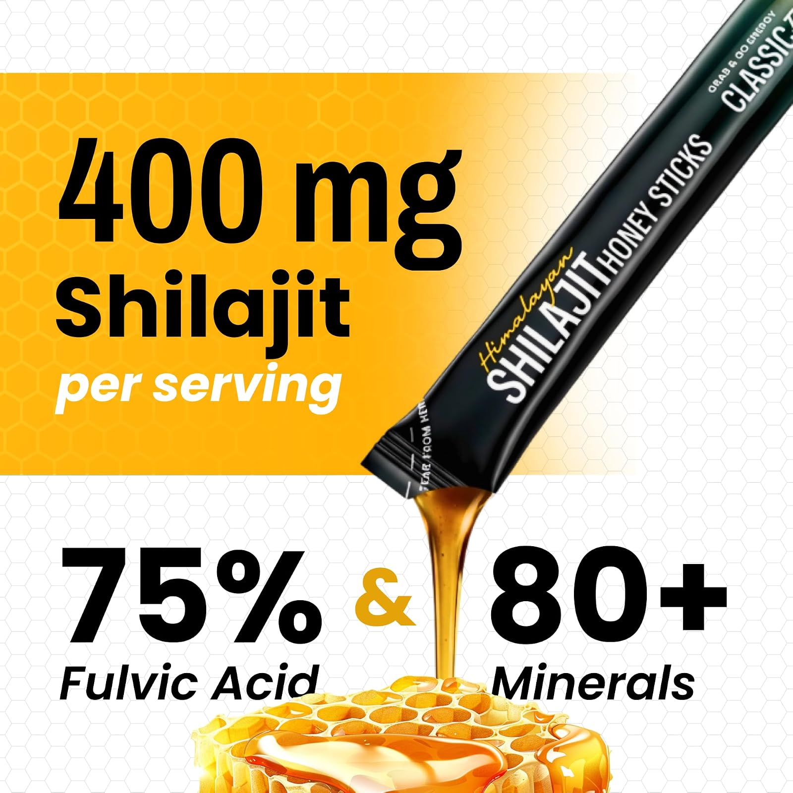 single-serve Shilajit energy boost