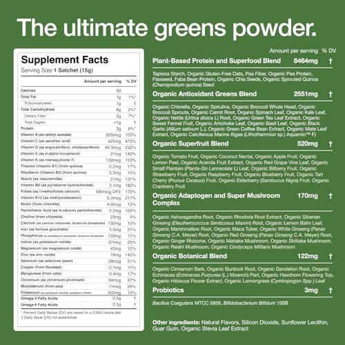 single serve superfood greens pack
