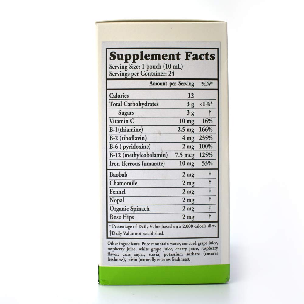 Single serving iron nutripac convenience