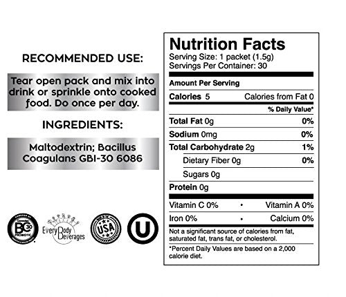single-serving probiotic sticks convenience