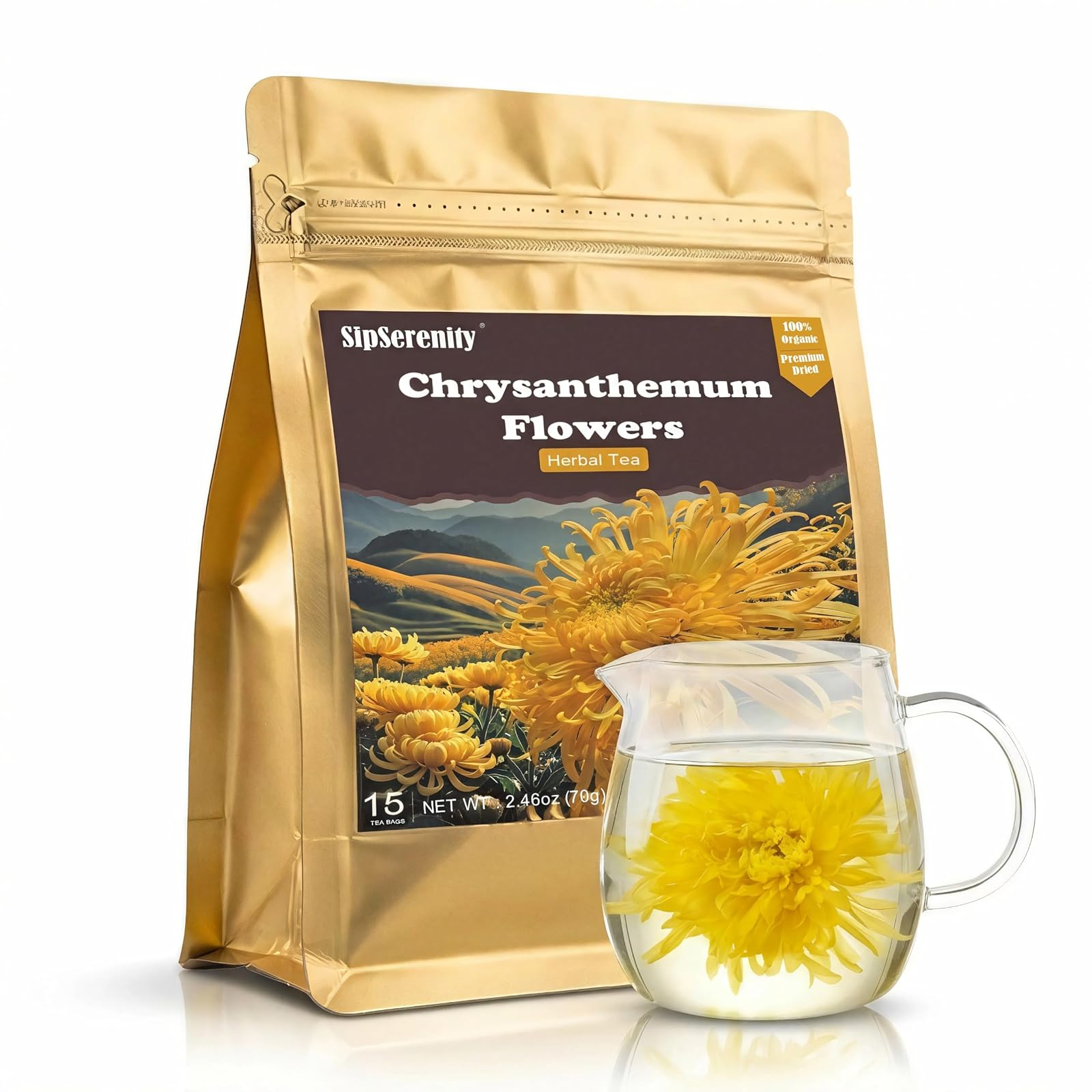 SipSerenity Golden Chrysanthemum Tea benefits