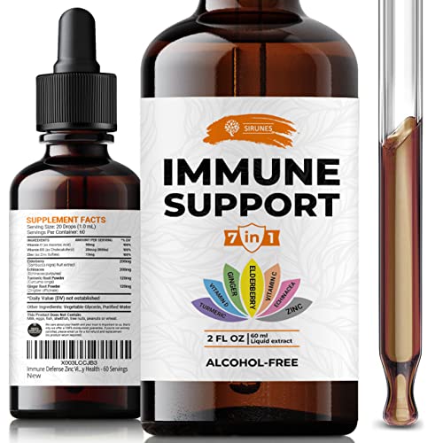 SIRUNES elderberry immune support drops