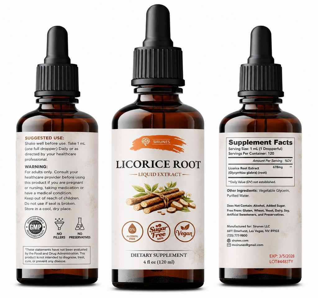 SIRUNES licorice root extract dosage