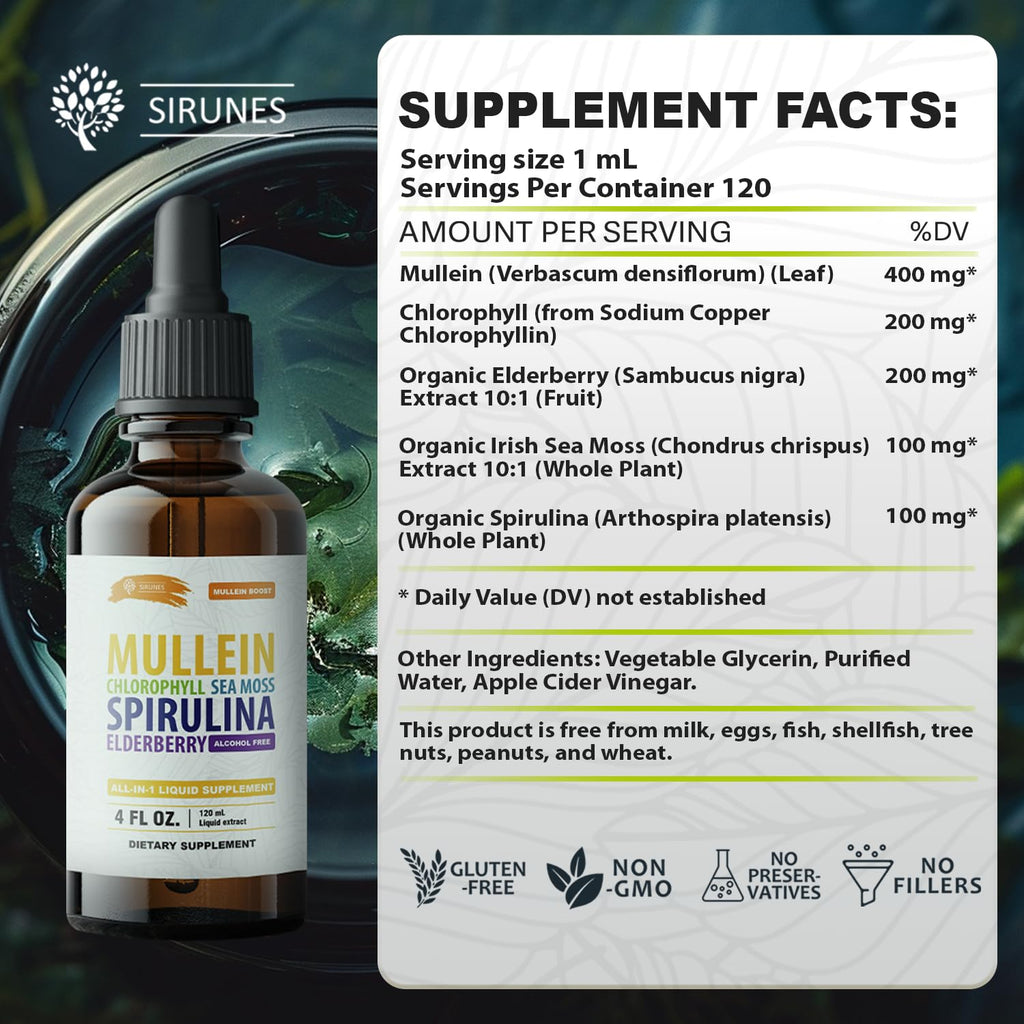 SIRUNES Mullein drops for easy breathing