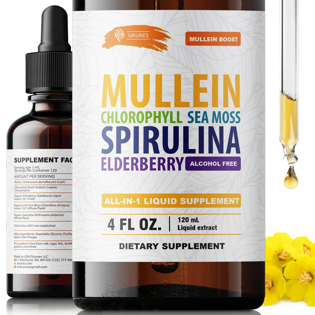 SIRUNES Mullein herbal drops for respiratory health