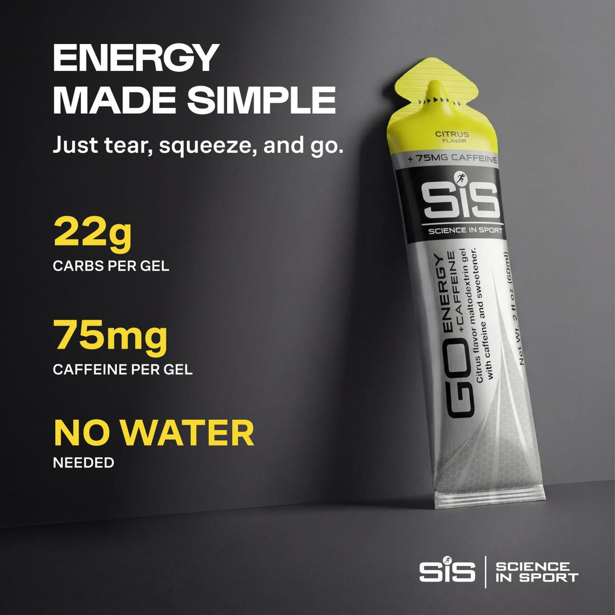 SiS energy gel for quick boost
