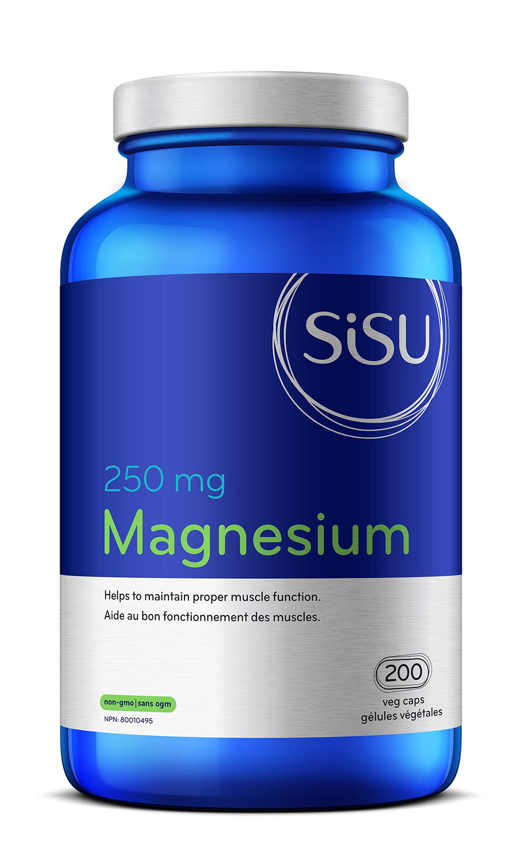 Sisu Magnesium 250mg vegetarian capsules