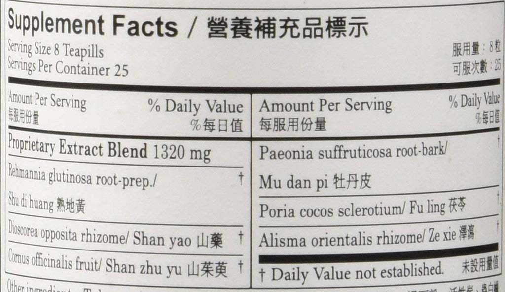 six flavors of herbal tea
