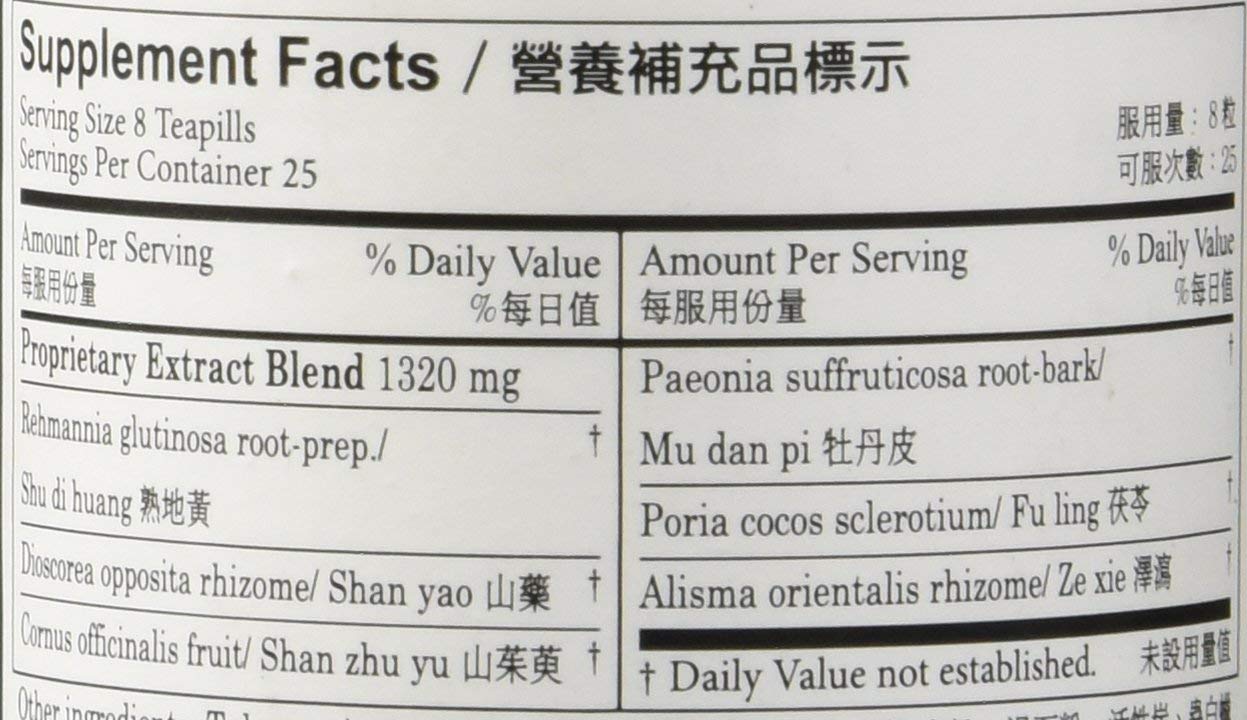 six flavors of herbal tea