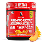 Six Star pre-workout peach mango flavour