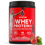 Six Star whey protein strawberry flavour