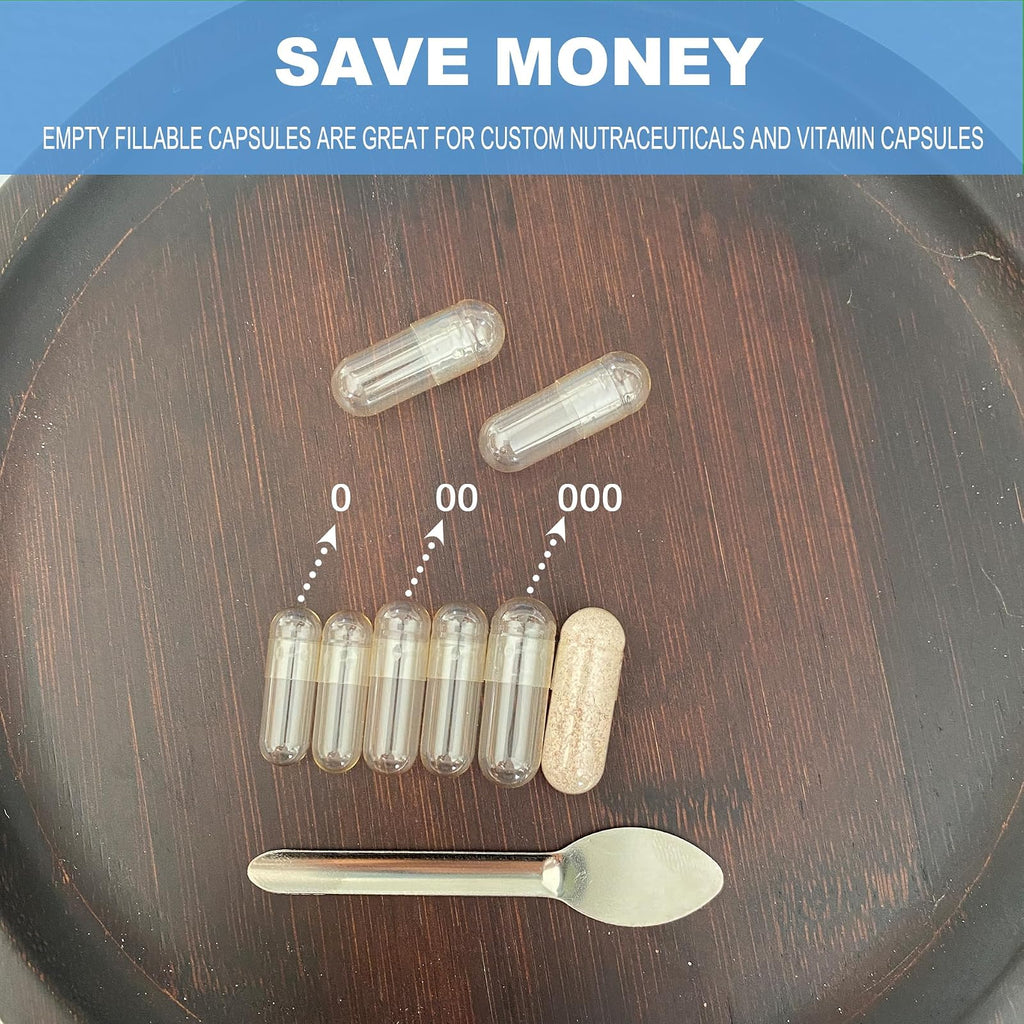 size 0 capsules for custom vitamin blends