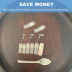 size 0 capsules for custom vitamin blends