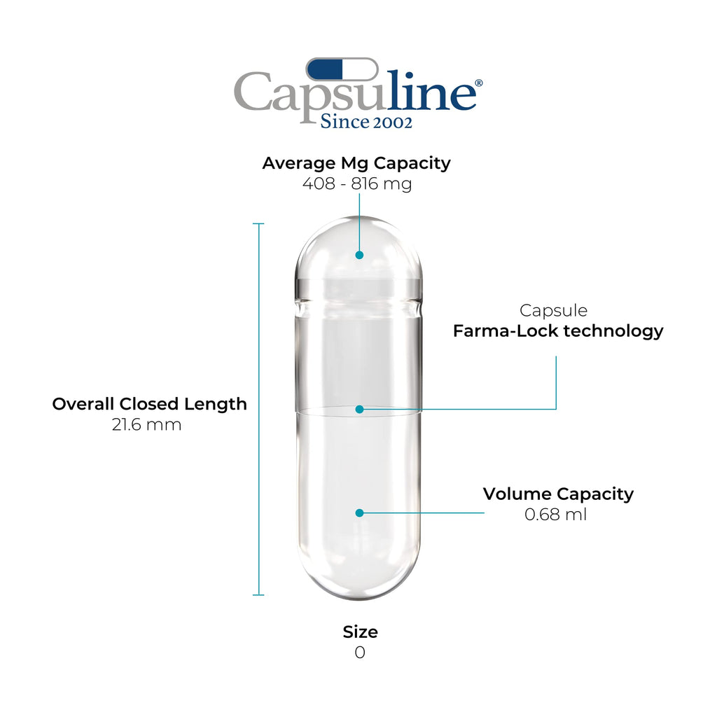 size 0 capsules for effective multivitamins